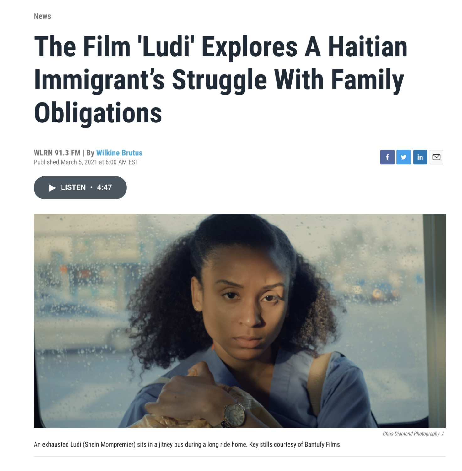 The Film 'Ludi' Explores A Haitian Immigrant’s Struggle With Family ...