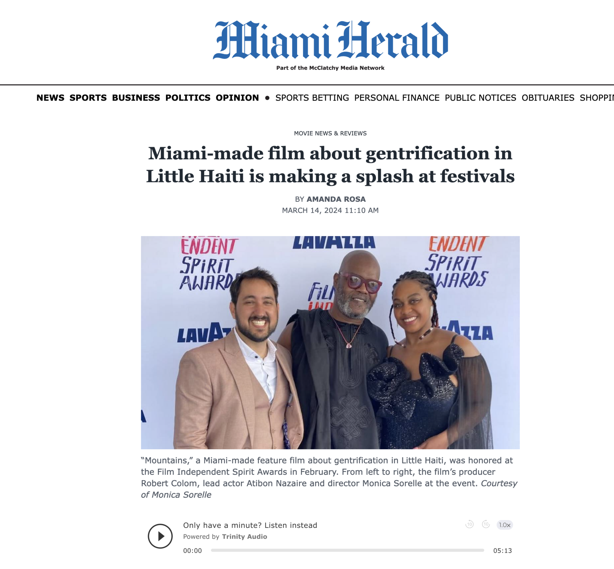 Miami-made film about gentrification in Little Haiti is making a splash ...